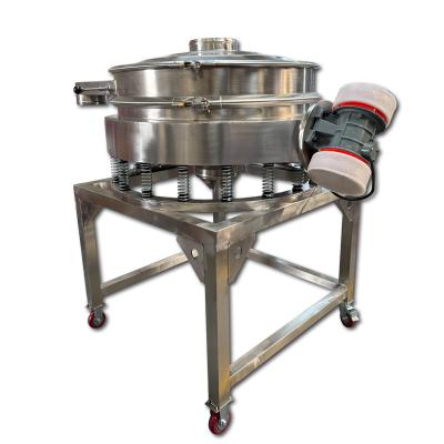 China Stainless Steel Straight-line Vibrating Screen Machine 520mm to 1390mm Sieving Diameter for Industrial Food Use for sale