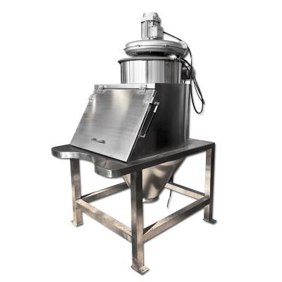 China Closed Dust-free Feeding Station Manual Small Bag Bulk Feeding Equipment 600mm 1.5KW for sale