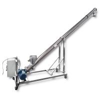 China Stainless Steel Granule Screw Feeder 133mm Diameter 0.75-4KW Conveyor for sale
