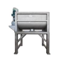 China Stainless Steel Horizontal Ribbon Mixer 300L to 20000L Powder Coating Chemical Mixer for sale