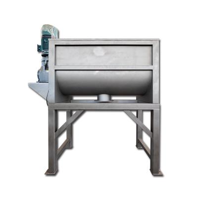 China Stainless Steel Horizontal Ribbon Mixer 300L to 20000L Powder Coating Chemical Mixer for sale