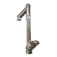 China Vertical Screw Conveyor 133mm Tube Diameter 0.75-4KW Stainless Steel Dry Powder Particle Feeder for sale