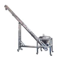 China Adjustable Speed U-Shaped Spiral Feeder Stainless Steel 133mm Industrial Powder Granular Conveyor for sale