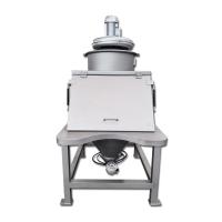 China 304 Stainless Steel Dust-Free Feeding Station for Chemical Food Powder Bag Conveyor 600mm for sale