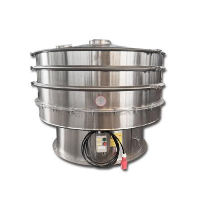 China Full Stainless Steel Vibrating Screen 600-2000mm Powder Particle Impurity Filtration Sieve Machine for sale