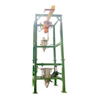 China Open Type Ton Bag Unloading Station Conveying Equipment for Calcium Carbonate Powder Dust-Free Feeding 380V for sale