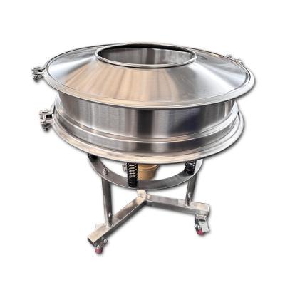 China Stainless Steel High Frequency Vibrating Screen Powder Viscous Material Screening Equipment for sale
