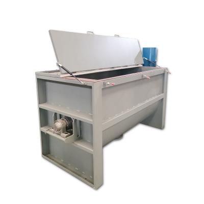 China Custom Stainless Steel Food Grade Dry Powder Screw Belt Mixer 1000L Horizontal Ribbon Blender for sale