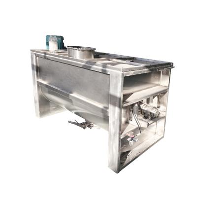 China Custom Horizontal Ribbon Mixer Stainless Steel Powder Mixer 1000 Liters Double Ribbon Mixer for sale