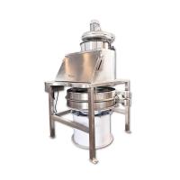 China Advanced Dust Suction System In Bulk Bag Unloader For Flexible Screen Options And Motor Driven Vibration Device for sale