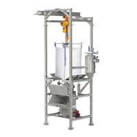 China Open Bulk Bag Unloader 380V 50Hz for Chemical Grain Building Material Industries for sale