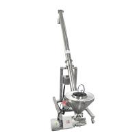 China Stainless Steel Screw Conveyor 133mm Diameter Adjustable Speed Granular Powder Feeder for sale