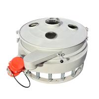 China Food Grade 304 Stainless Steel Direct Discharge Vibratory Screen 520mm to 1390mm Sieving Diameter for sale