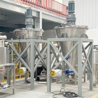 China Industrial Conical Mixer Double Screw Agitator 0.18-3m³ for Powder Granule Blending for sale