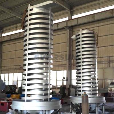 China Stainless Steel Vertical Spiral Vibration Elevator 300mm to 1800mm Diameter for Powder Granules Conveying for sale