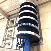 China Versatile Auger Screw Conveyor for Vertical Lifting of Powders Granules and Small Pieces with Low Noise and Energy Operation for sale