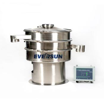 China EVERSUN 1000mm Rotary Ultrasonic Vibrating Screen Separator with 1.1kW Motor and 2-500 Mesh Size for sale