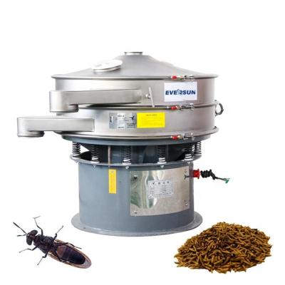 China Stainless Steel 6.35mm BSF Larvae Circular Vibrating Screen with 560-1730mm Diameter and 0.25-4.5KW Power for sale
