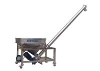 China Inclined Spiral Screw Conveyor Powder Feeder - 114-219mm Tube Diameter, 3-12 m³/h Output Capacity for sale