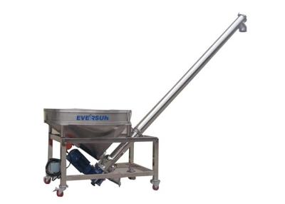 China Inclined Spiral Screw Conveyor Powder Feeder - 114-219mm Tube Diameter, 3-12 m³/h Output Capacity for sale