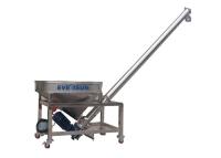 China Stainless Steel Powder Screw Auger Conveyor 114mm Tube 1.5kW Motor 230L Hopper for Industrial Material Handling for sale