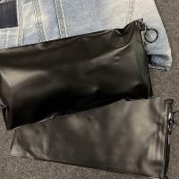 China Black Zipper Poly PVC Custom Packaging Bags for Hoodie Clothing - Custom Logo Printing Available for sale