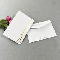China Custom Black Logo Foil Print Greeting Cards with Envelopes - 250gsm Thickness, 500pcs MOQ for sale