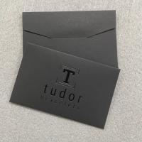 China Custom Black Logo Foil Print Greeting Cards with Envelopes - 250gsm Thickness, 500pcs MOQ for sale