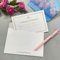 China Custom Black Logo Foil Print Greeting Cards with Envelopes - 250gsm Thickness, 500pcs MOQ for sale