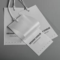 China Custom Matte Black Paper Garment Swing Tags with PVC Rubber Hangtag and Metal Ballchain - 2D/3D Embossed Logo Options for sale