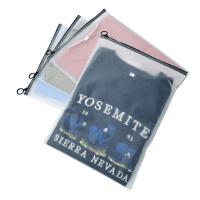 China PE Zipper Lock Frosted Plastic Packaging Bags with Custom Thickness and Waterproof Design for Clothing Protection for sale