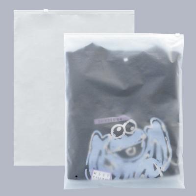 China Custom Frosted PE Ziplock Bags for Clothing Packaging - Biodegradable Zipper Bags for T-Shirts & Swimwear for sale