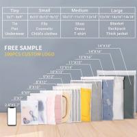 China Custom Frosted PE Ziplock Bags for Clothing Packaging - Biodegradable Zipper Bags for T-Shirts & Swimwear for sale