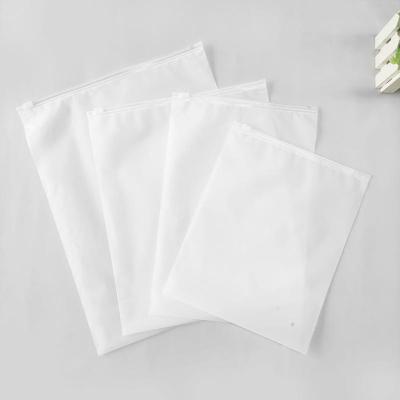China PVC Frosted Zip Lock Pouch for Swimwear & Clothing Packaging - Waterproof Customizable Bags with Zipper Closure for sale