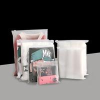 China Custom PE Zipper Clothing Bags - Frosted Matte Printed Packaging with Recyclable Material & Custom Thickness Options for sale