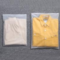 China Custom Printed Slide Frosted PEVA Zipper Plastic Bags 12x16 Inch Biodegradable Clothing Packaging for T-Shirts for sale