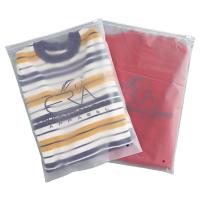 China PEVA Plastic Custom Packaging Zip Bags Frosted Clear Laminated for Garment Protection 650mm Width for sale