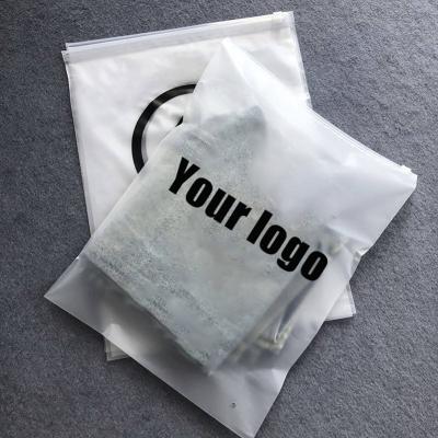 China PEVA Plastic Custom Packaging Zip Bags Frosted Clear Laminated for Garment Protection 650mm Width for sale