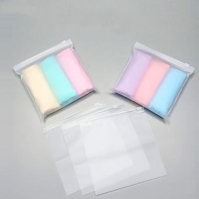 China Frosted Matte EVA Zipper Packaging Bags - Self Sealing Waterproof Customizable for Clothing and Garments for sale