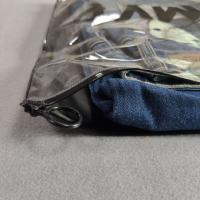 China Custom PVC Ziplock Bags Frosted Recyclable for T-Shirt Clothing Packaging 100pcs for sale
