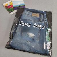 China Custom PVC Ziplock Bags Frosted Recyclable for T-Shirt Clothing Packaging 100pcs for sale