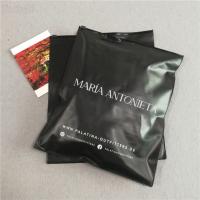 China Custom Black Clothing Zipper Poly Bags 60-200 Micron Thickness with Logo Printing for Hoodie Packaging for sale
