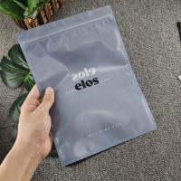 China Custom Frosted PVC Plastic Zipper Bag for T-Shirt Shoes Clothing Packaging 100 Pcs for sale