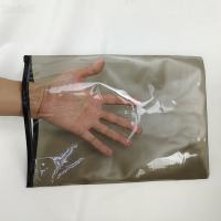 China Custom Logo Frosted Ziplock PVC Packaging Bags 100pcs for T-Shirt Clothing for sale