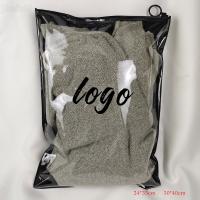China Custom Logo Frosted Ziplock PVC Packaging Bags 100pcs for T-Shirt Clothing for sale