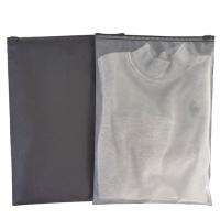 China Custom Logo Frosted Polyethylene Zipper Bag 0.08mm Thick Recyclable Clothing Packaging for sale