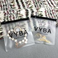 China Custom PVC Transparent Jewelry Pouch Bags with Zipper - 60-200 Micron Thickness, Custom Sizes Available for sale