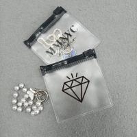 China Custom PVC Transparent Jewelry Pouch Bags with Zipper - 60-200 Micron Thickness, Custom Sizes Available for sale