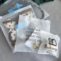 China Custom Printed PVC Jewelry Zipper Bags 60-200 Micron Thickness with Frosted Finish for Earring Packaging for sale