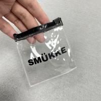 China Custom Logo PVC Zipper Bag 60-200 Micron Thickness for Cosmetic Jewelry Packaging with Screen Printing for sale